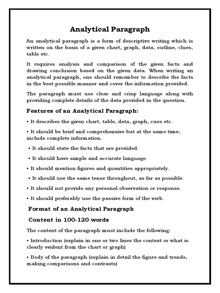 Analytical Paragraph - Grade 10 | PDF | Data | Chart