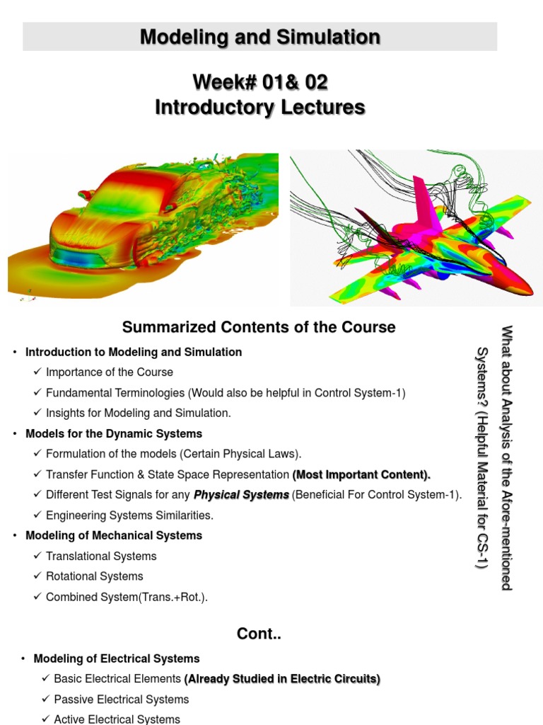 Modeling and Simulation | PDF | Mathematical Model | Linearity