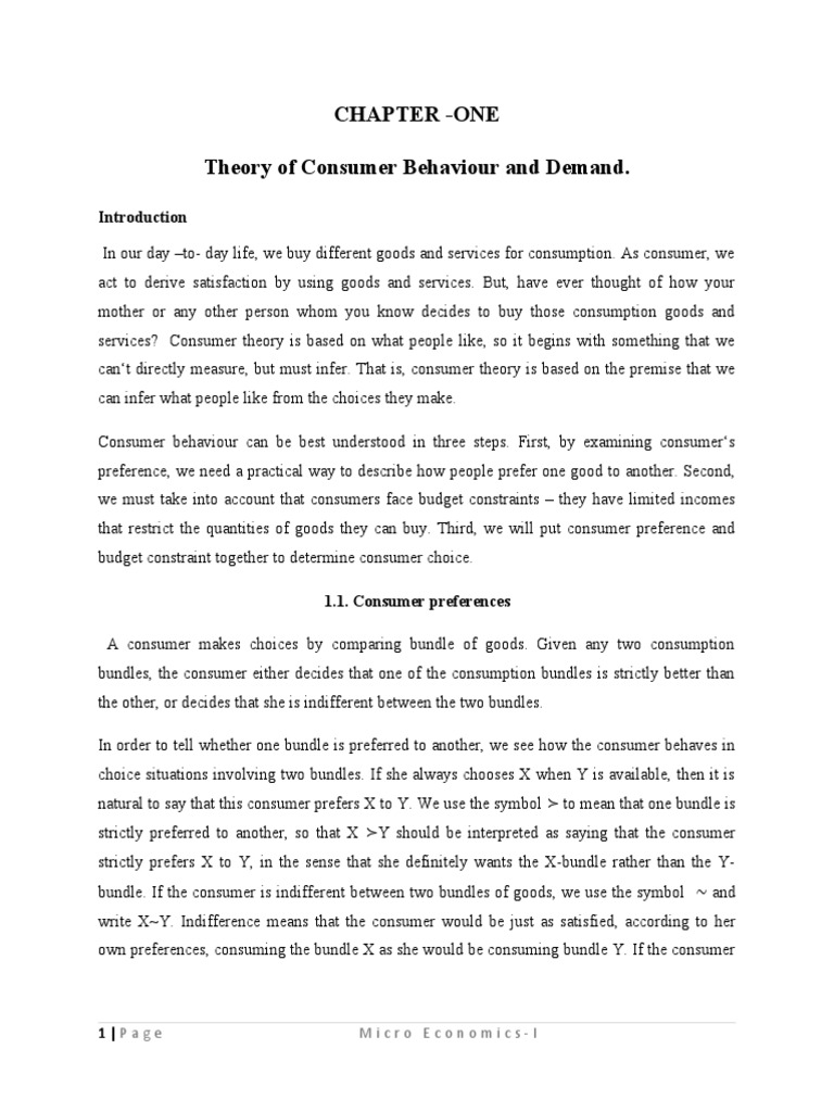 Understanding Consumer Behavior and Demand Through Cardinal Utility Theory | PDF | Utility ...