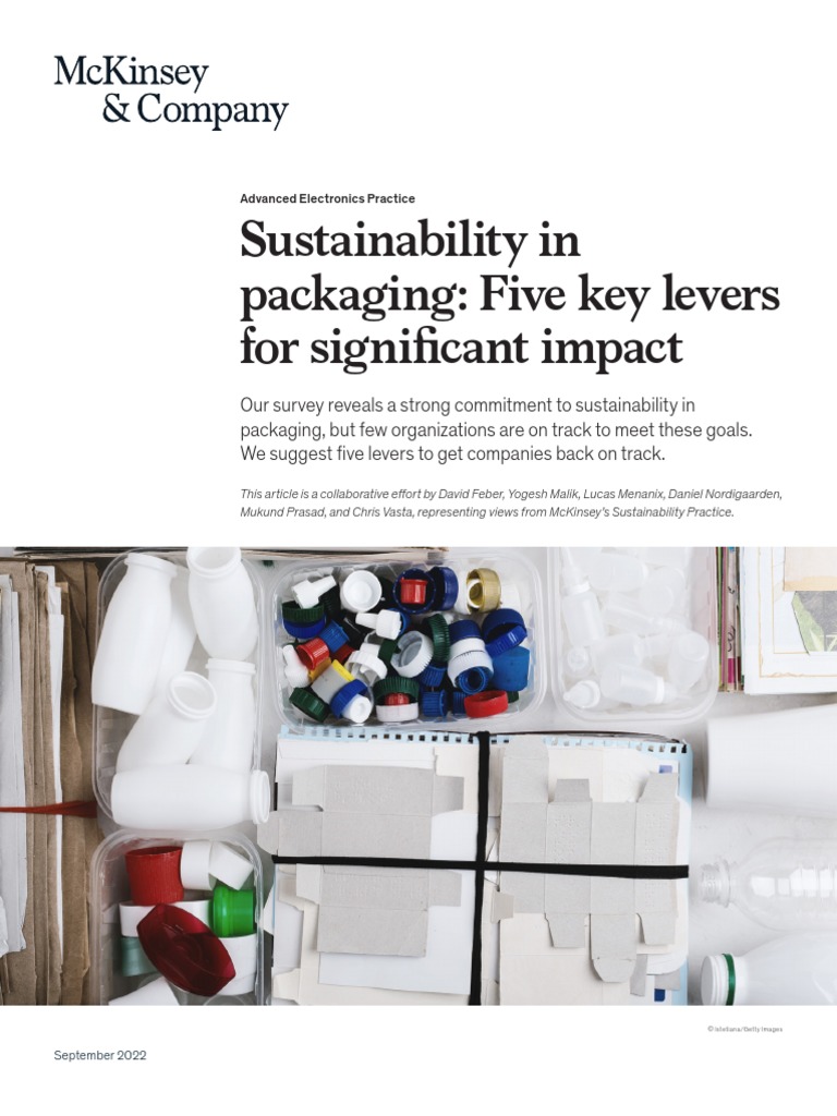 Sustainability in Packaging Five Key Levers For Significant Impact ...