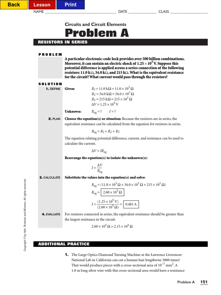 Prob wkbk1 | PDF | Resistor | Electrical Resistance And Conductance