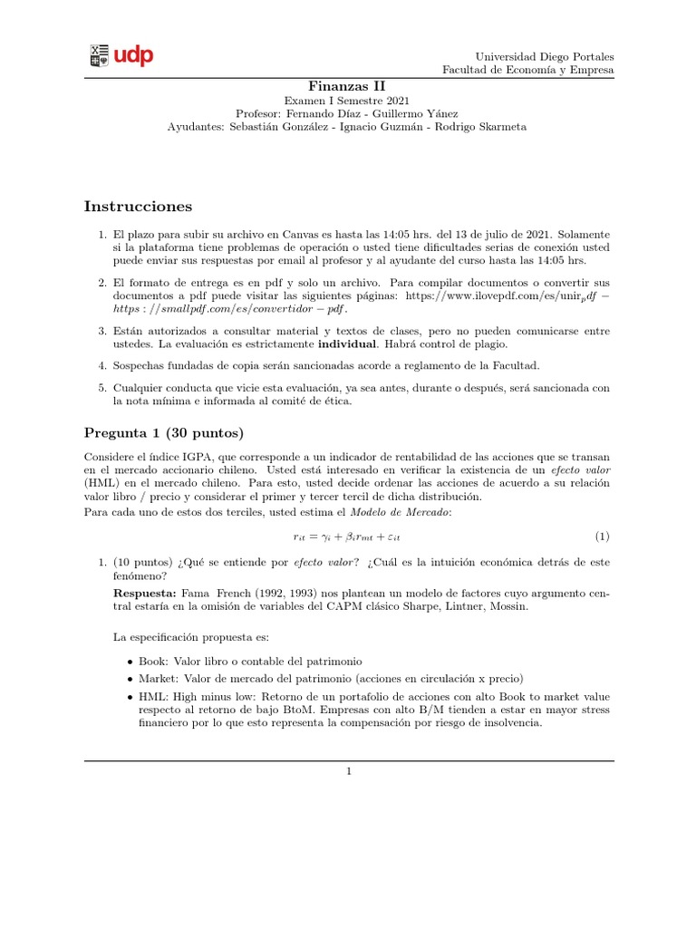 Análisis de la estructura de riesgos del mercado accionario estadounidense entre 2016-2019 según ...