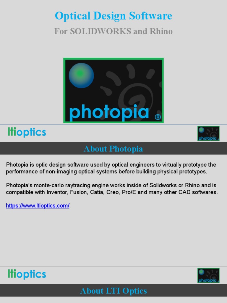 Optical Design Software Photopia Small | PDF | Headlamp | Light ...