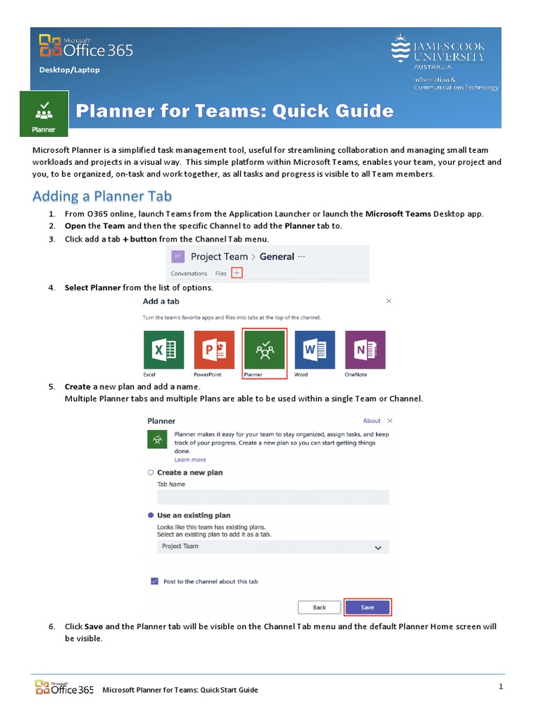 Planner For Teams Quick Guide | PDF | Icon (Computing) | Application Software