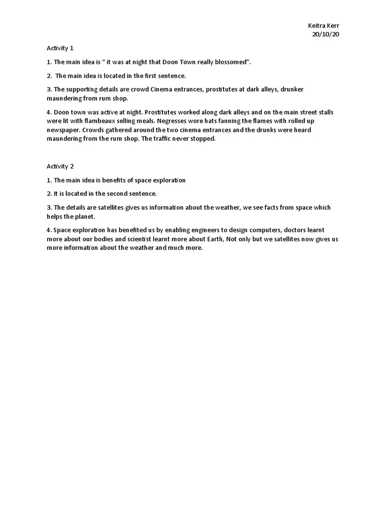 English Activities Pdf