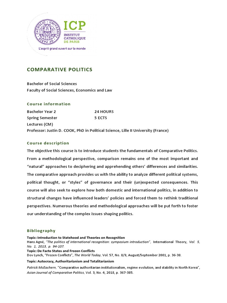 Comparative Politics | PDF | Authoritarianism | Social Sciences