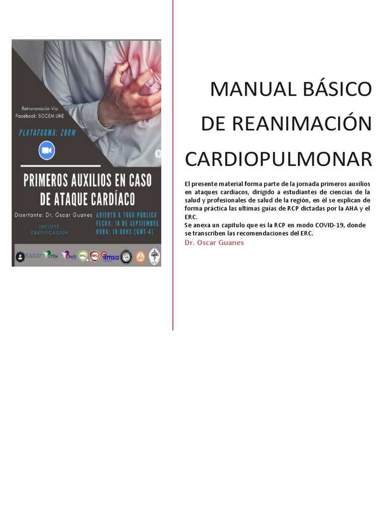 Copia de Manual de RCP - 2020 | PDF | Reanimación cardiopulmonar | Paro ...