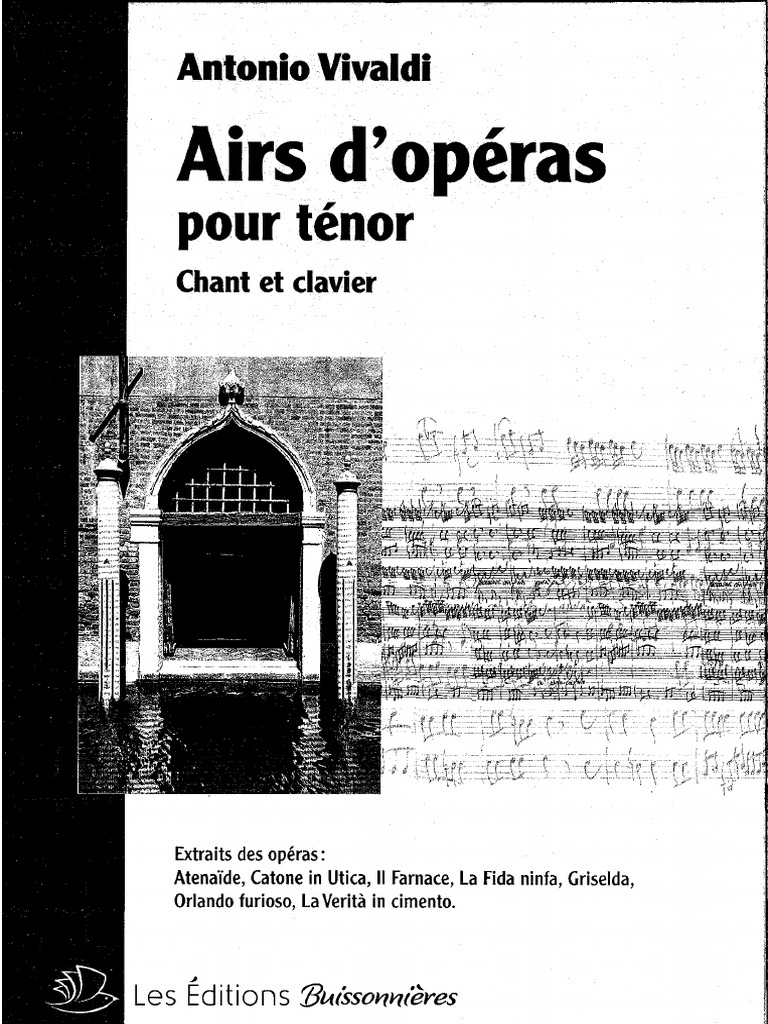 Vivaldi-Arias Opera Tenor-Buissonnieres | PDF