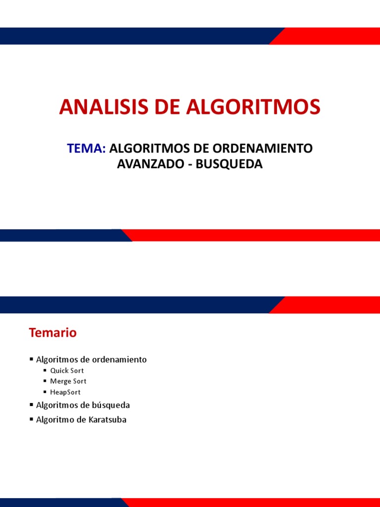 02 - Analisis de Algoritmos - 2 - 2 | PDF | Ingeniería de software | Programación de computadoras