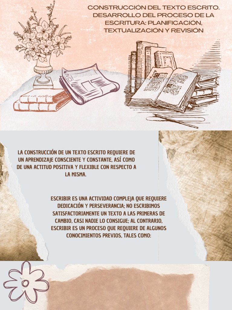 Construcción Del Texto Escrito. Desarrollo Del Proceso de La Escritura ...