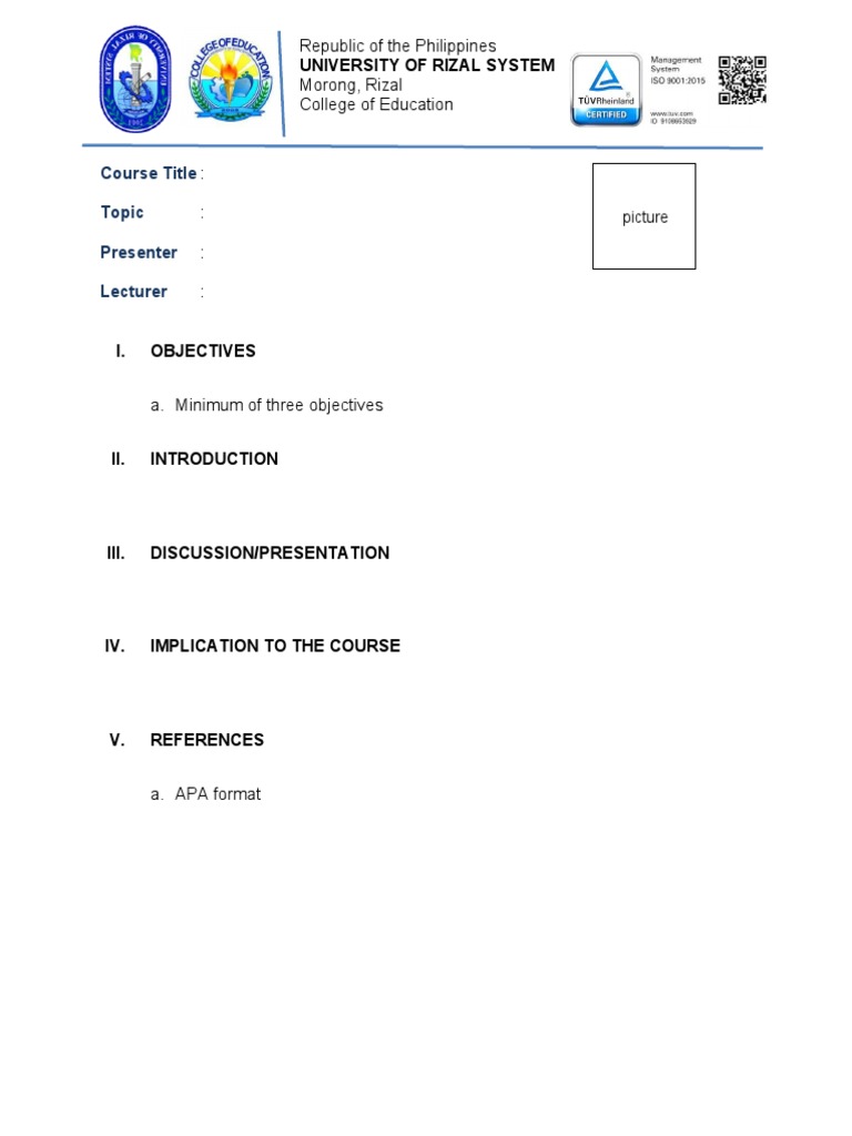 Writen Report Format | PDF | Foreign Language Studies