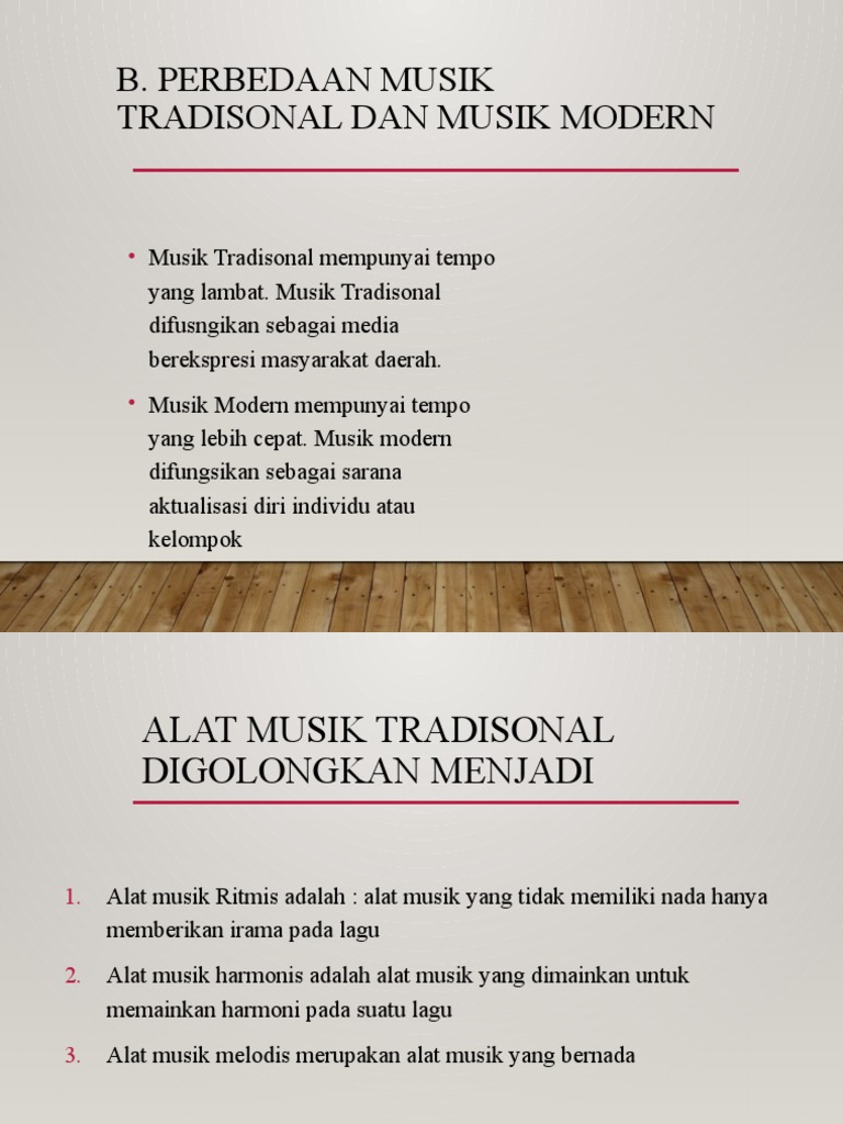 Perbandingan Musik Tradisional dan Modern | PDF