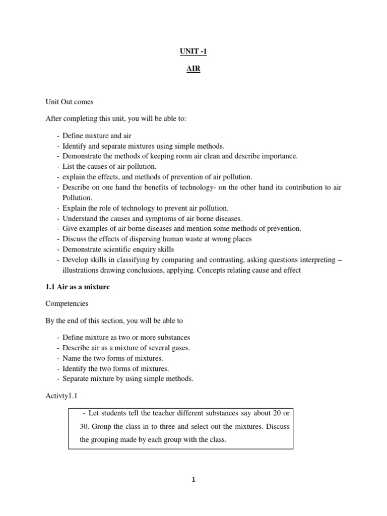 Integrated Science Grade 6 | PDF | Mixture | Atmosphere Of Earth
