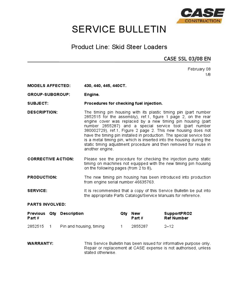 Case 430 Fuel | Download Free PDF | Internal Combustion Engine | Valve