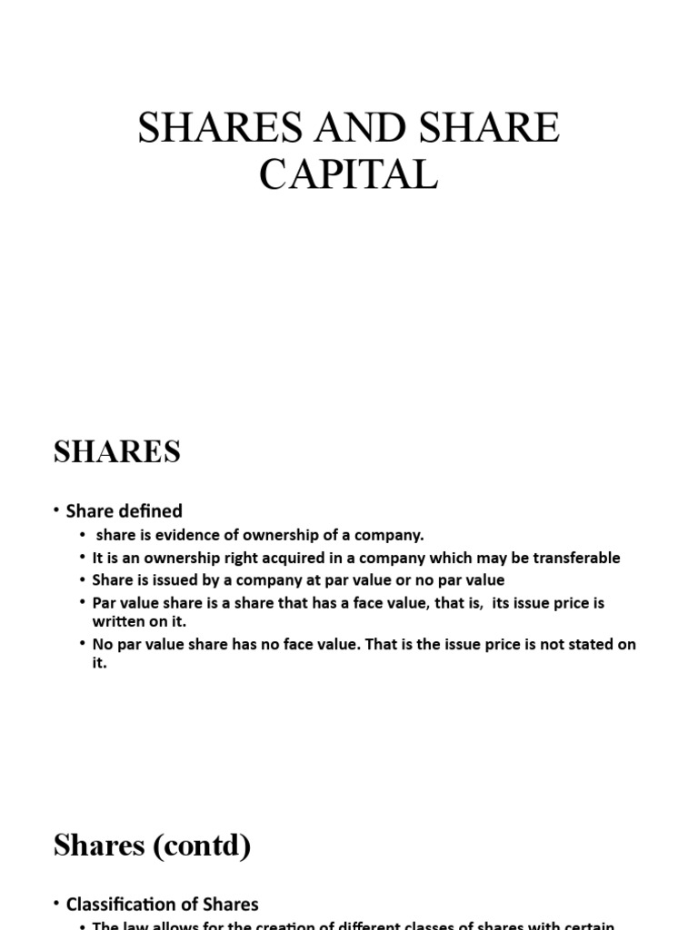 Understanding Shares & Dividends | PDF | Dividend | Stocks