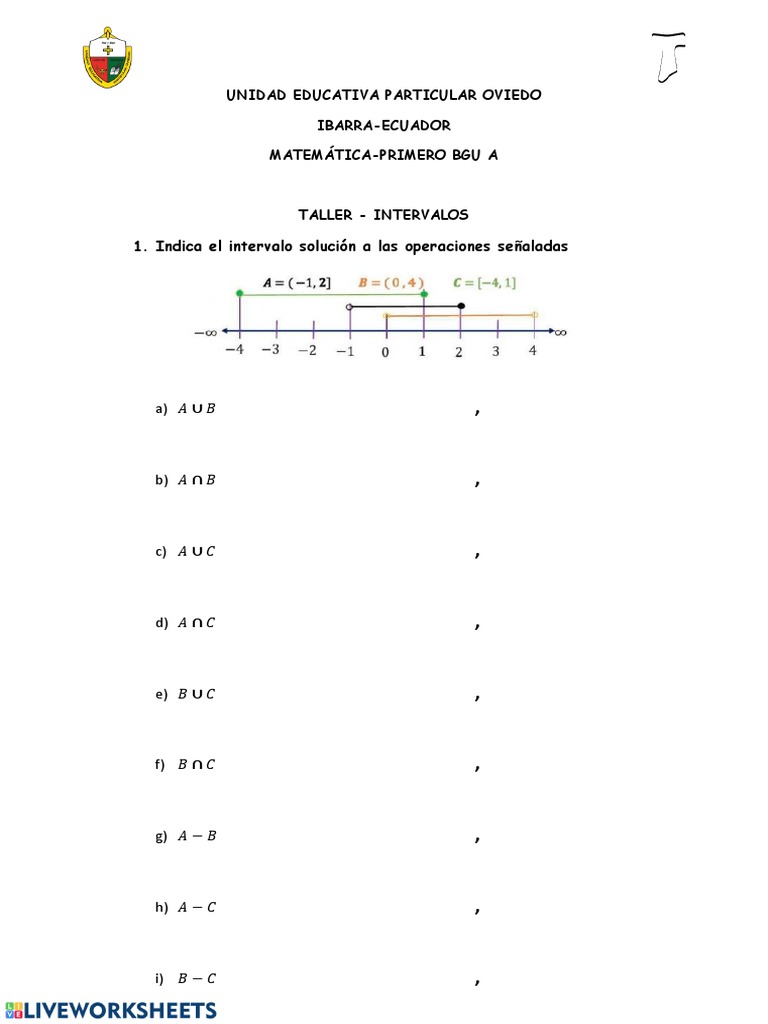 Operaciones Con Intervalos | PDF