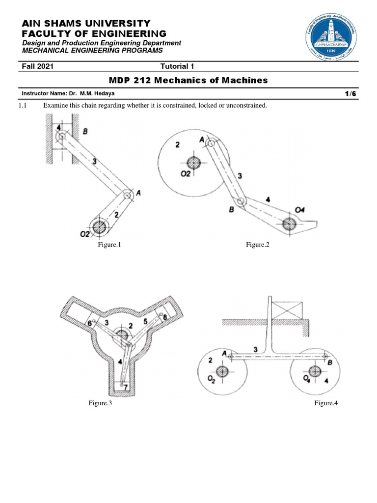 Exercise 1 | PDF | Axle | Rotation Around A Fixed Axis
