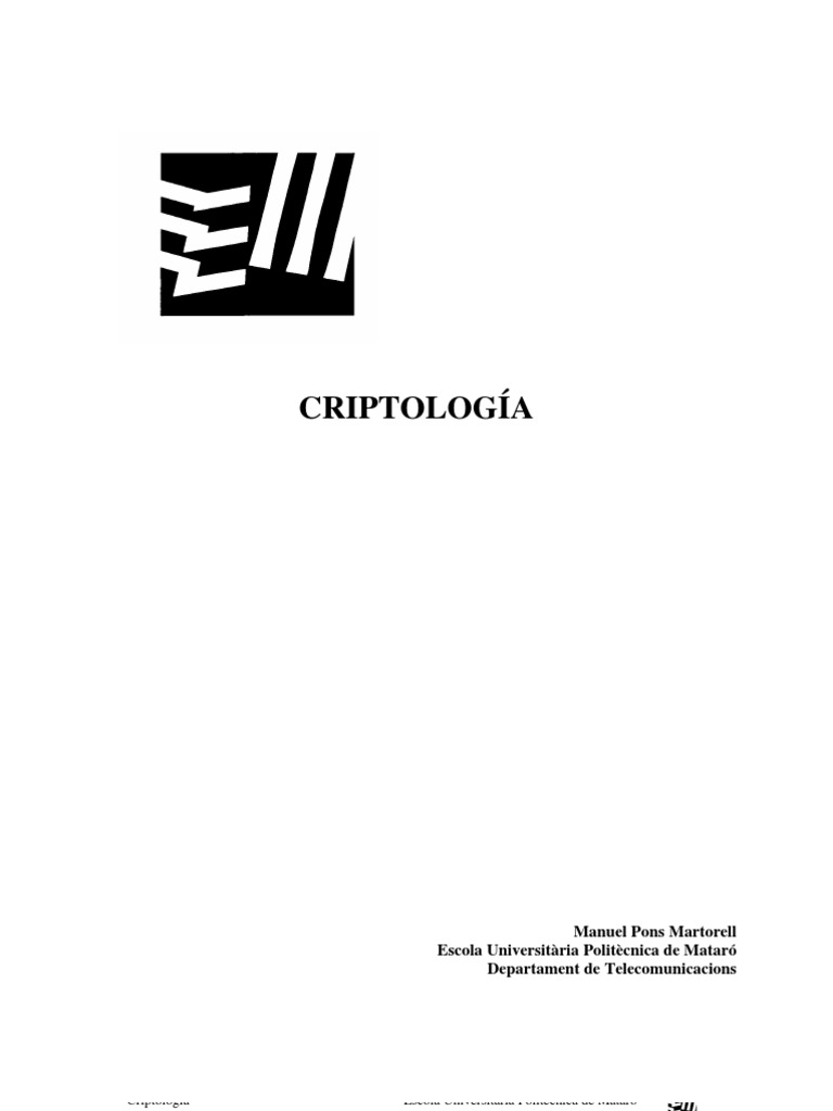 Cripto | PDF | Criptoanálisis | Clave (criptografía)