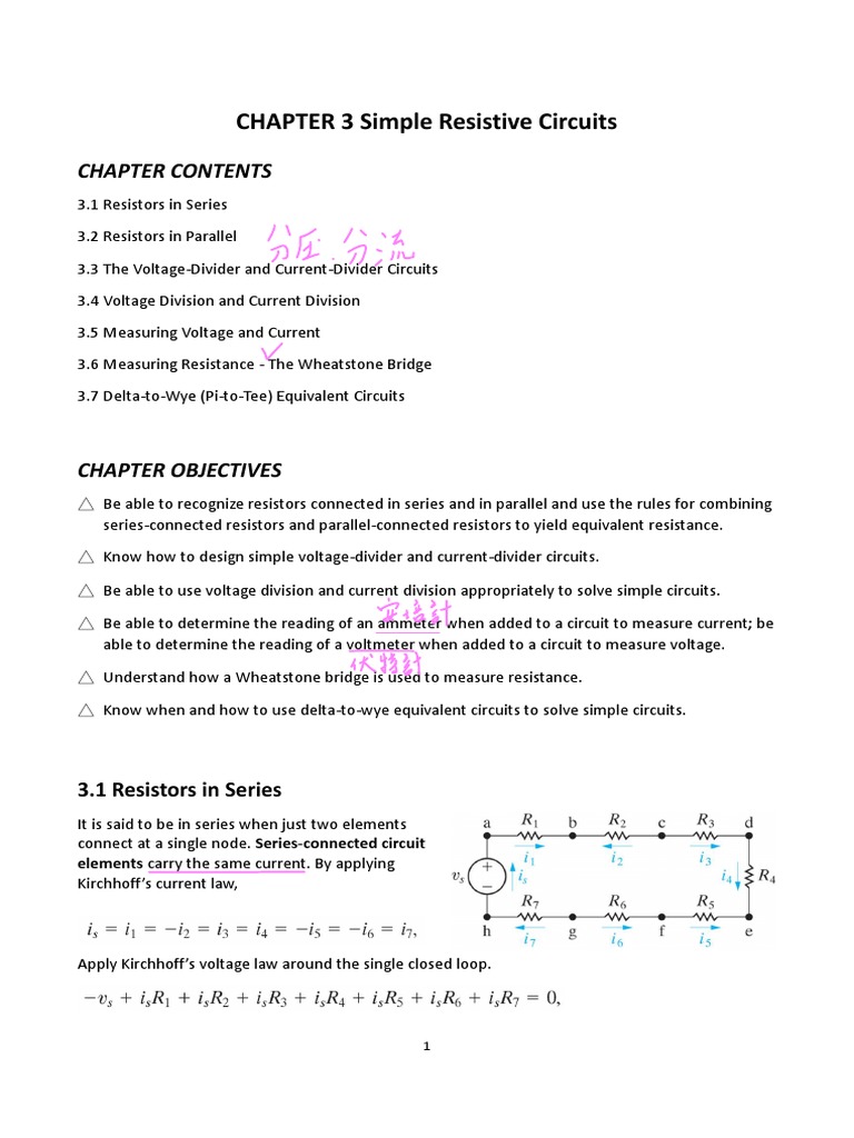 CHAPTER 3 Simple Resistive Circuits | Download Free PDF | Series And Parallel Circuits ...