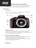 Mengenali Fungsi Tombol Dan Bagian Kamera DSLR | PDF | Komputer
