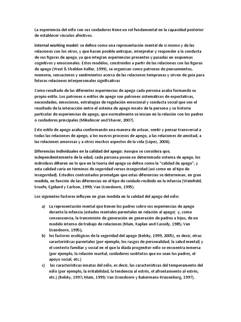 Apego e Instrumento Camir-R (Resumen Tabulacion) | PDF | Teoría de ...