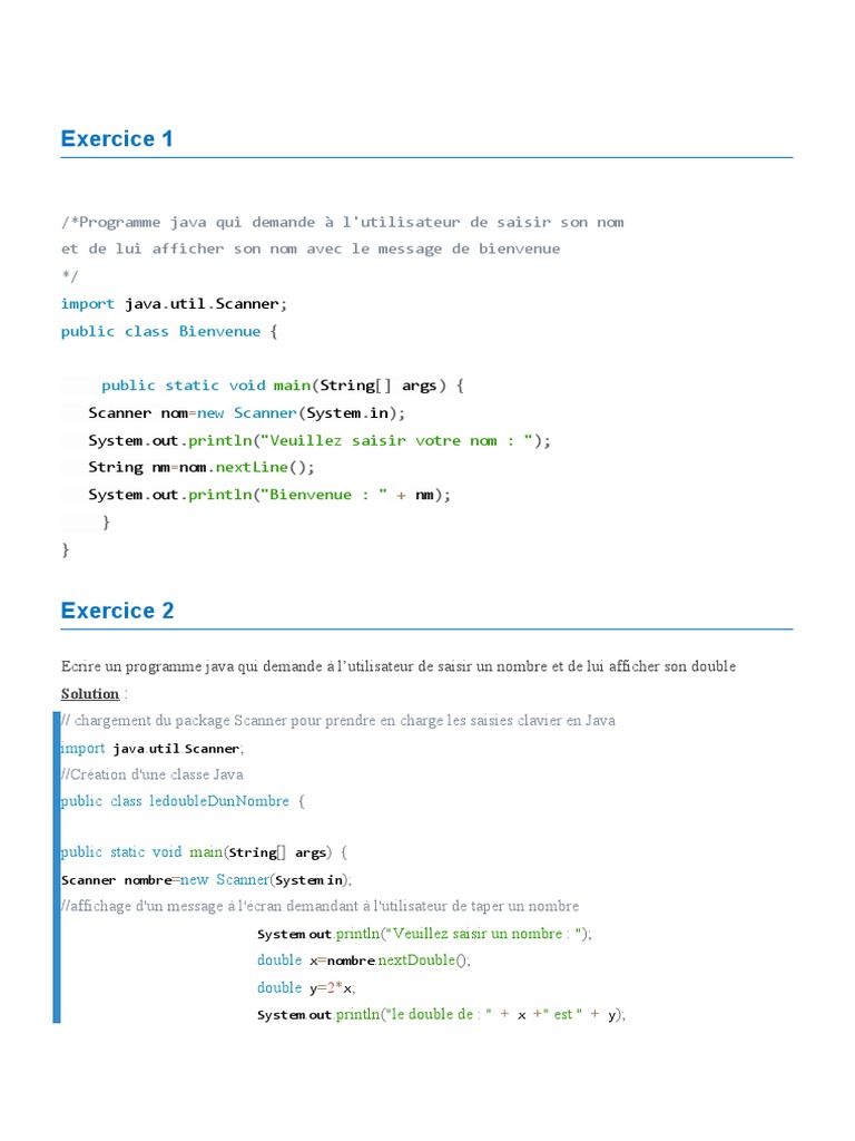 Corr+ TD | PDF | Java (Langage de programmation) | Ingénierie informatique