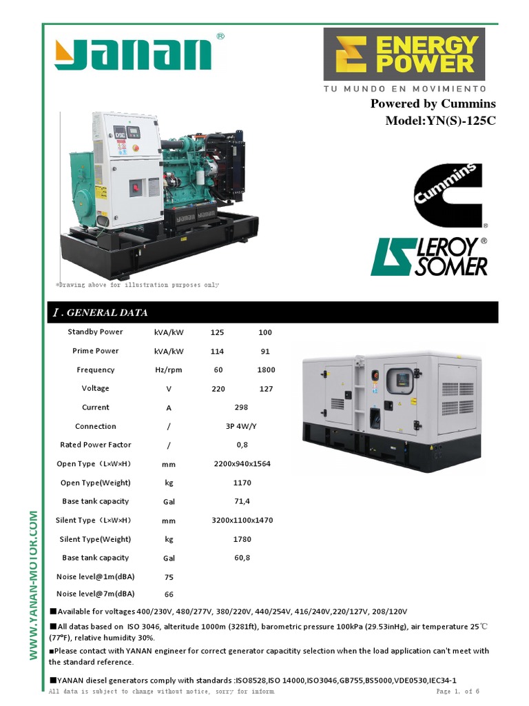 Yn (S) 125C | PDF | Engines | Power Supply