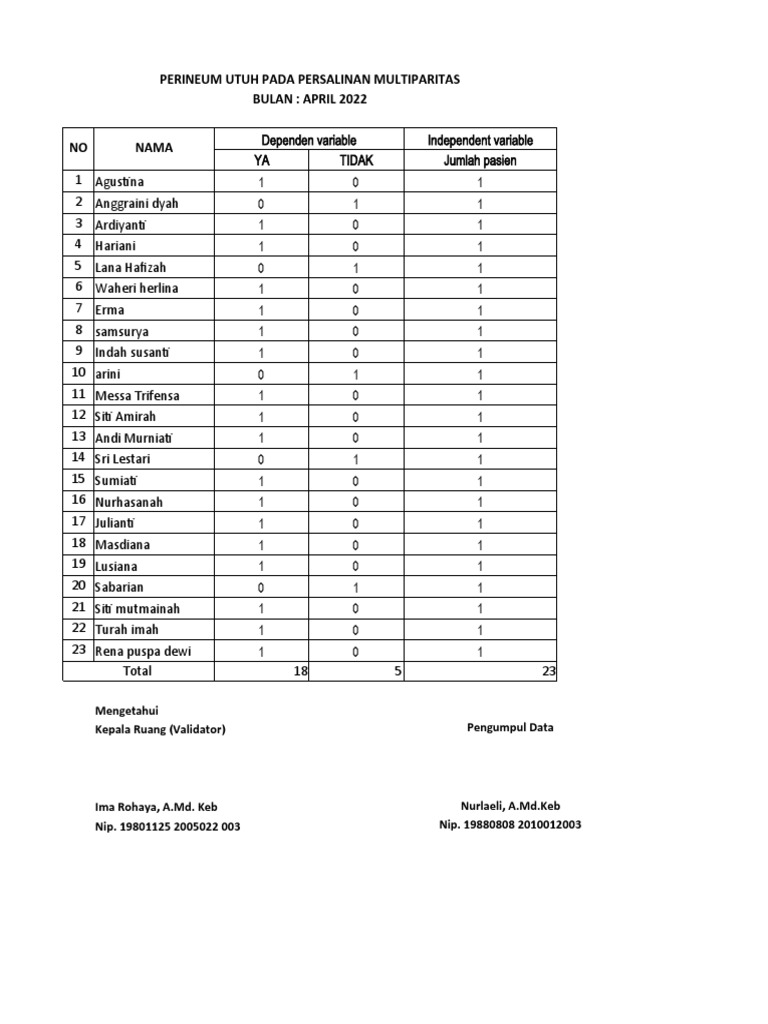 Contoh Validasi Data | PDF