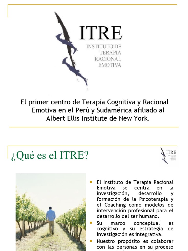 Presentación ITRE - Formación TRE y Coaching Cognitivo | PDF ...