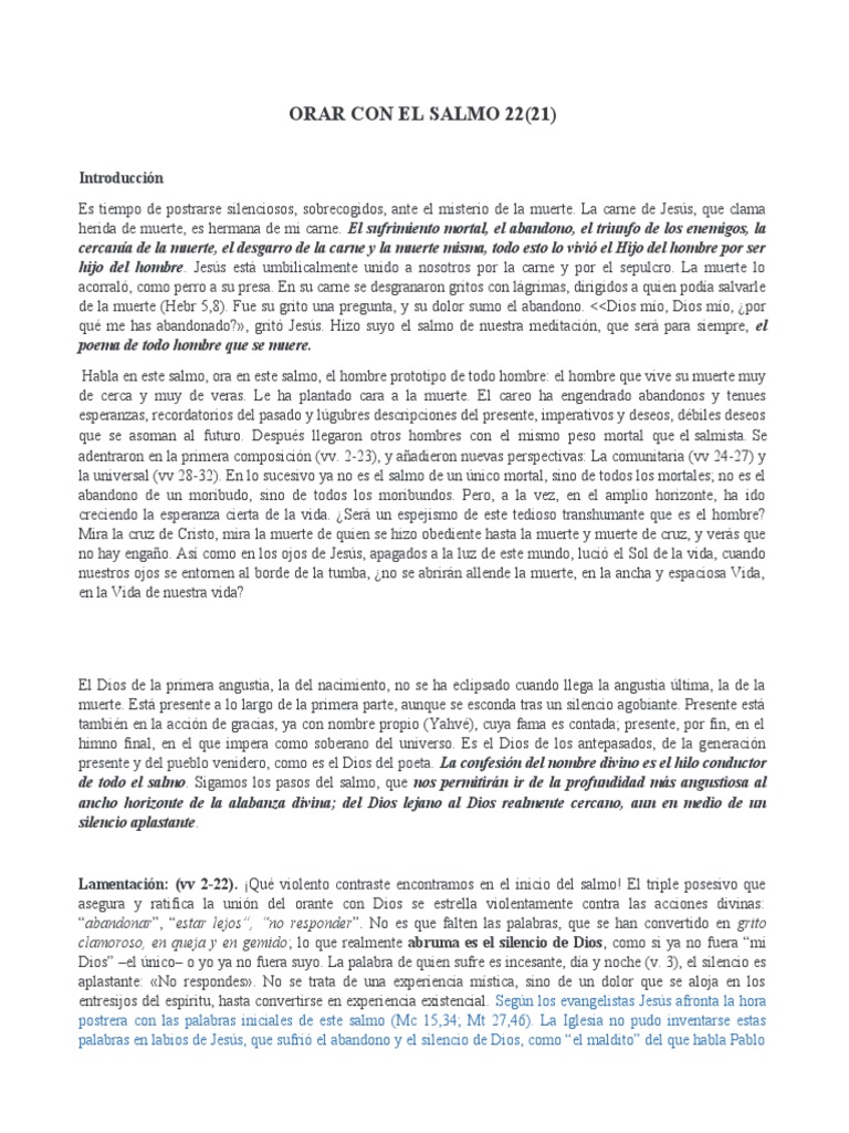 Salmo 22 | PDF | Salmos | Jesús