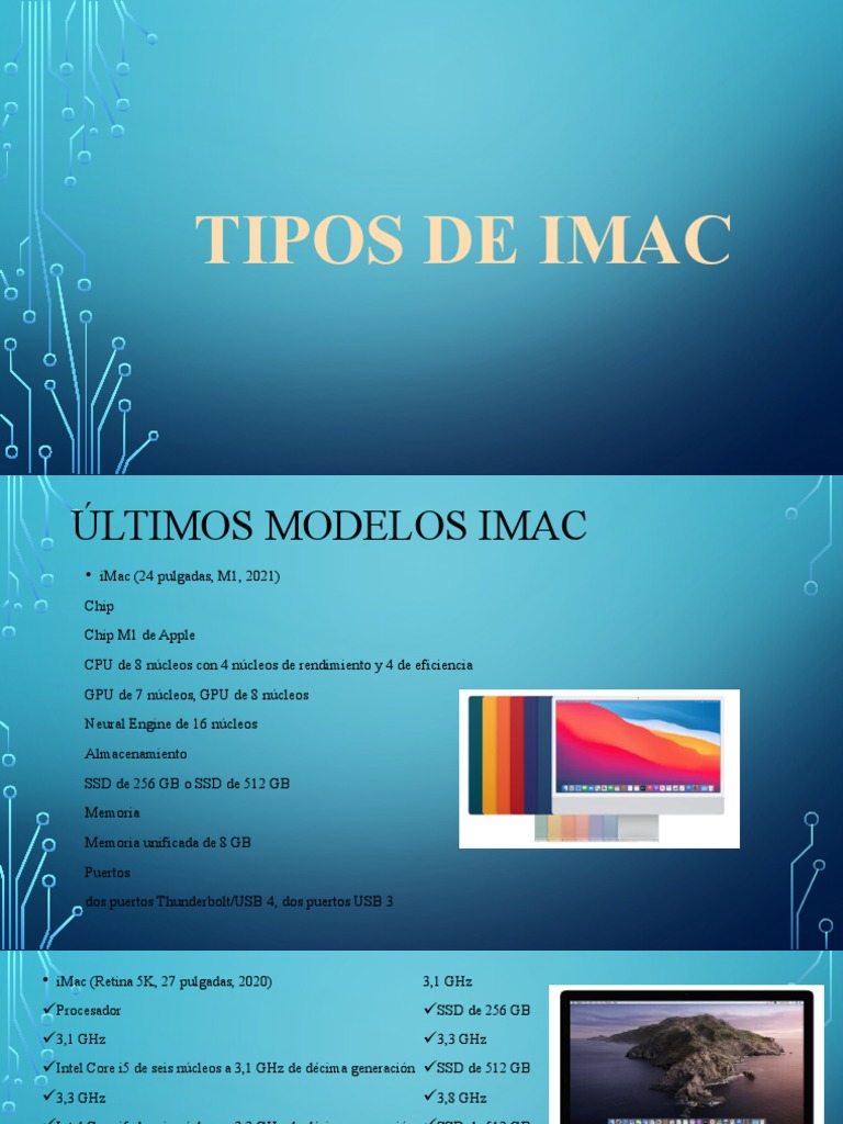 Tipos de Imac | PDF | Ios | Mac OS