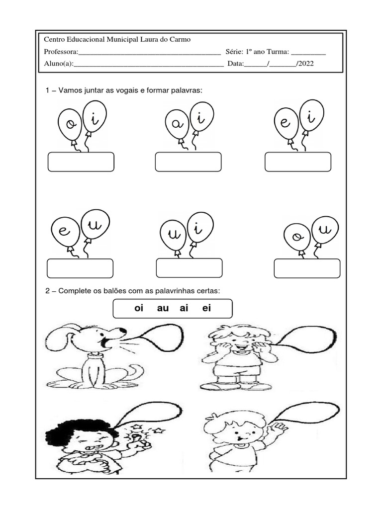 Atividades Famílias Silábicas Pdf Fonética