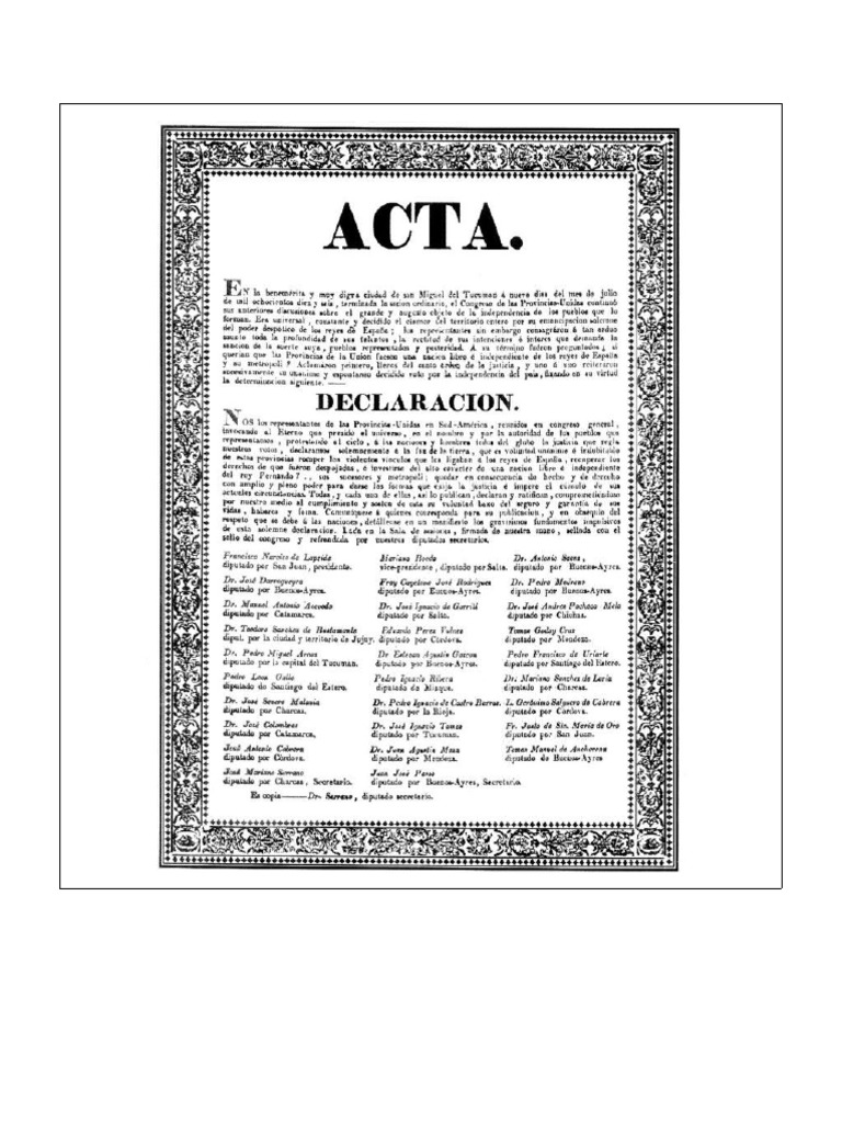 Acta 9 de Julio | PDF