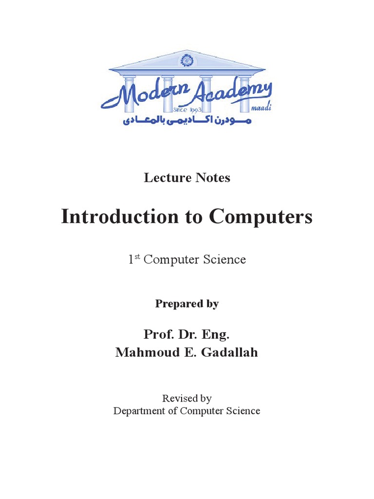 Introduction To Computers Color | PDF | Computer Data Storage ...