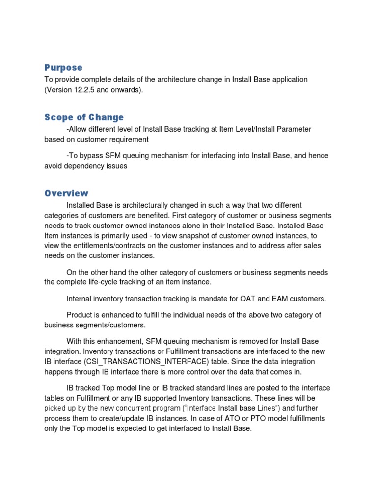 IB Re-Architected - Technical Brief - 2018 | PDF | Inventory | Product ...