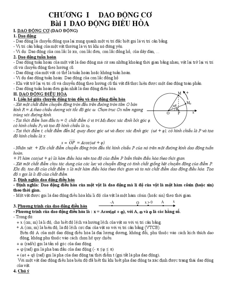 DAO ĐỘNG ĐIỀU HÒA | PDF