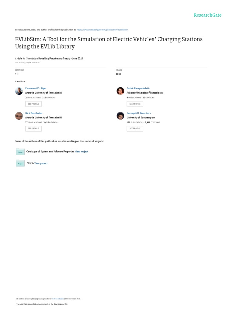EVLibSimPaper Final | PDF | Electric Vehicle | Simulation