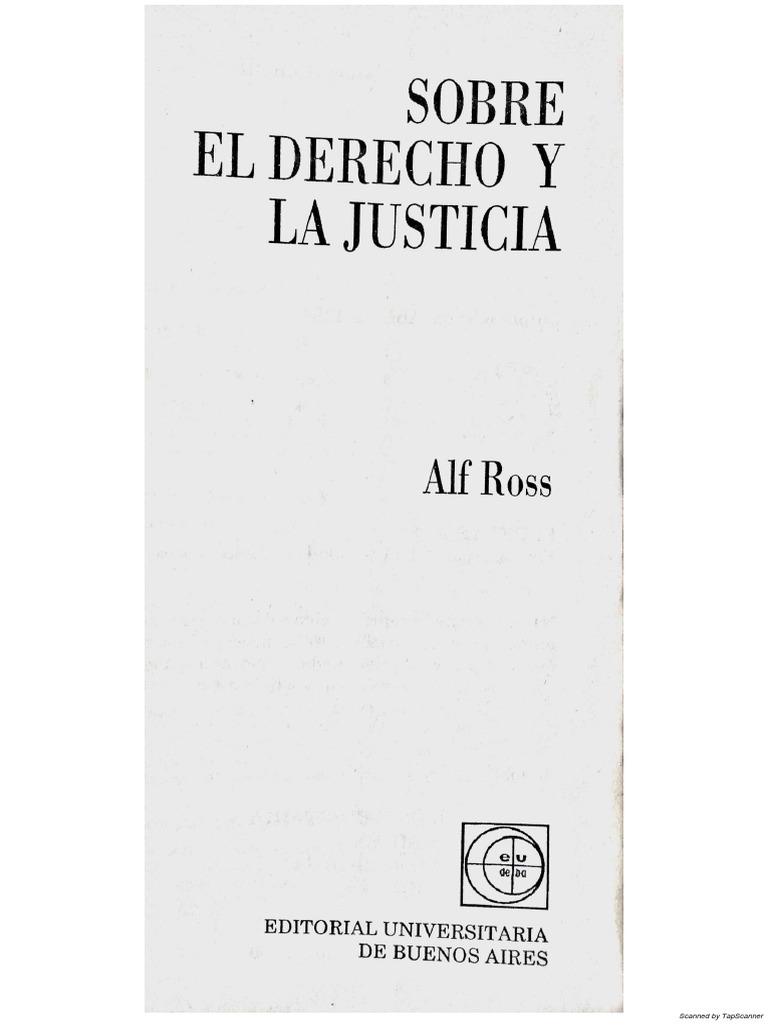 Sobre El Derecho y La Justicia - Alf Ross | PDF