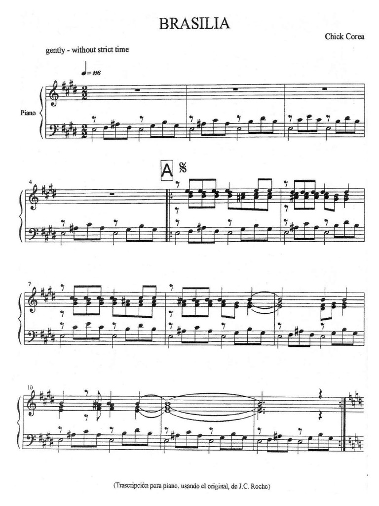 Brasilia - Chick Corea | PDF