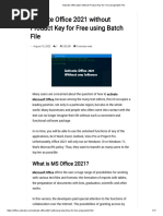 Activate Office 2021 Using CMD | PDF | Computers
