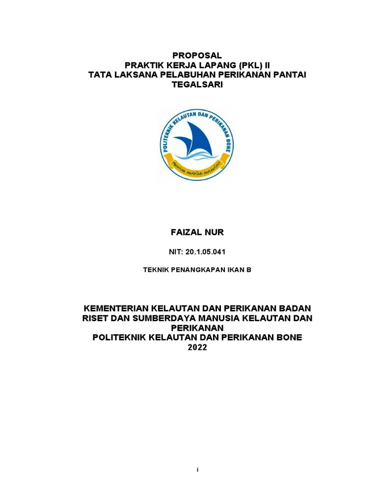 Revisi Proposal PKL Ii PPP Tegalsari - Faizal Nur | PDF | Sains & Matematika