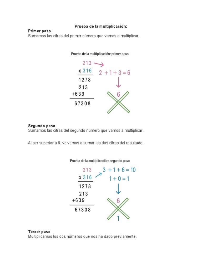 Prueba de La Multiplicación | PDF