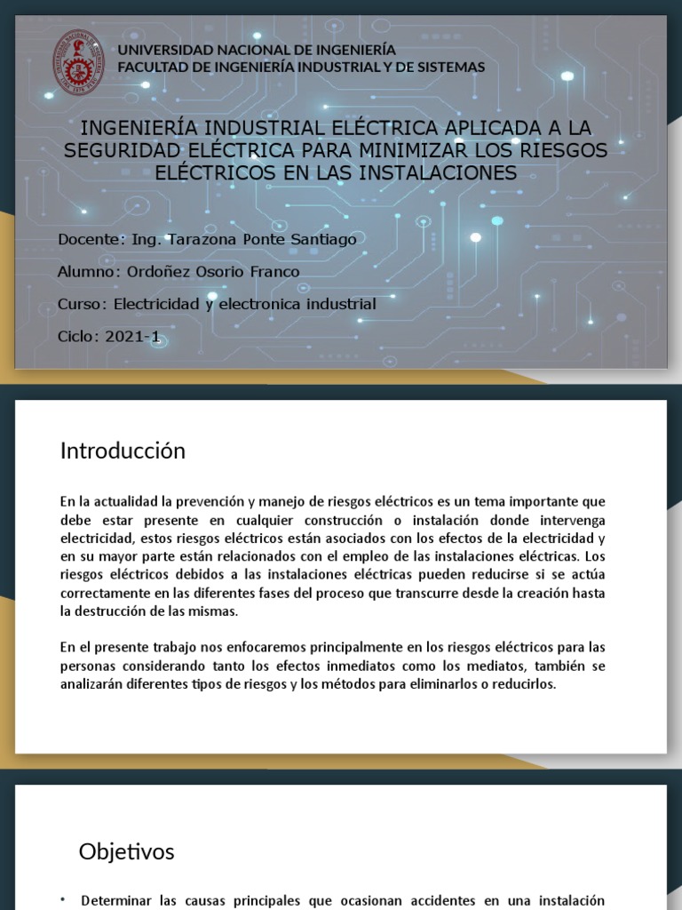 Te501u Uni-Ppt PC3 Electricidad | PDF | Aislador (Electricidad) | Ingenieria Eléctrica
