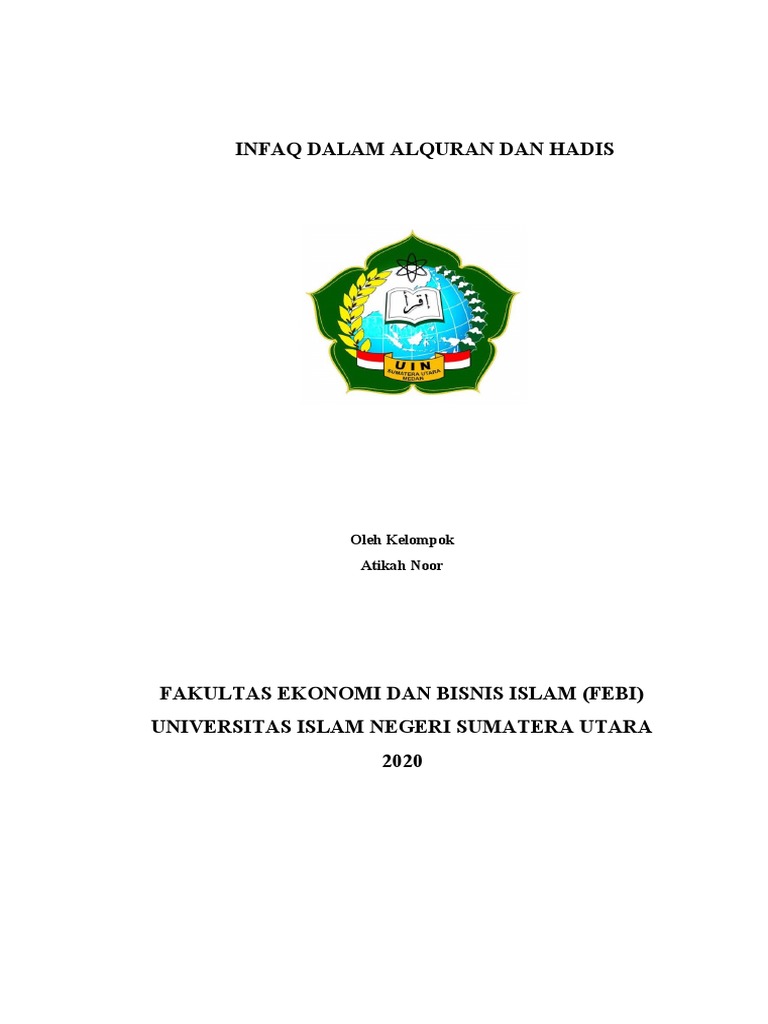 Infaq Dalam Alquran Dan Hadis | PDF