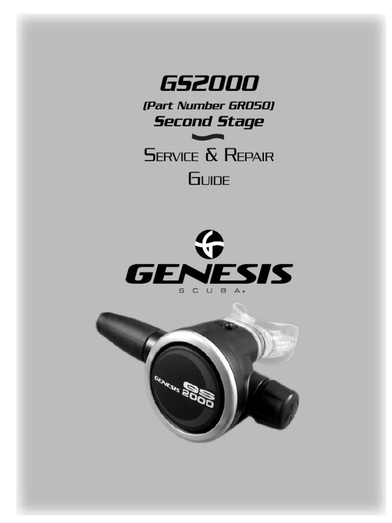 GS2000 2nd Stage | PDF | Scuba Diving | Manufactured Goods