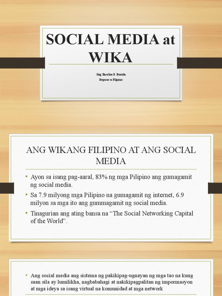 Social Media at Wika Beed2 2 | PDF