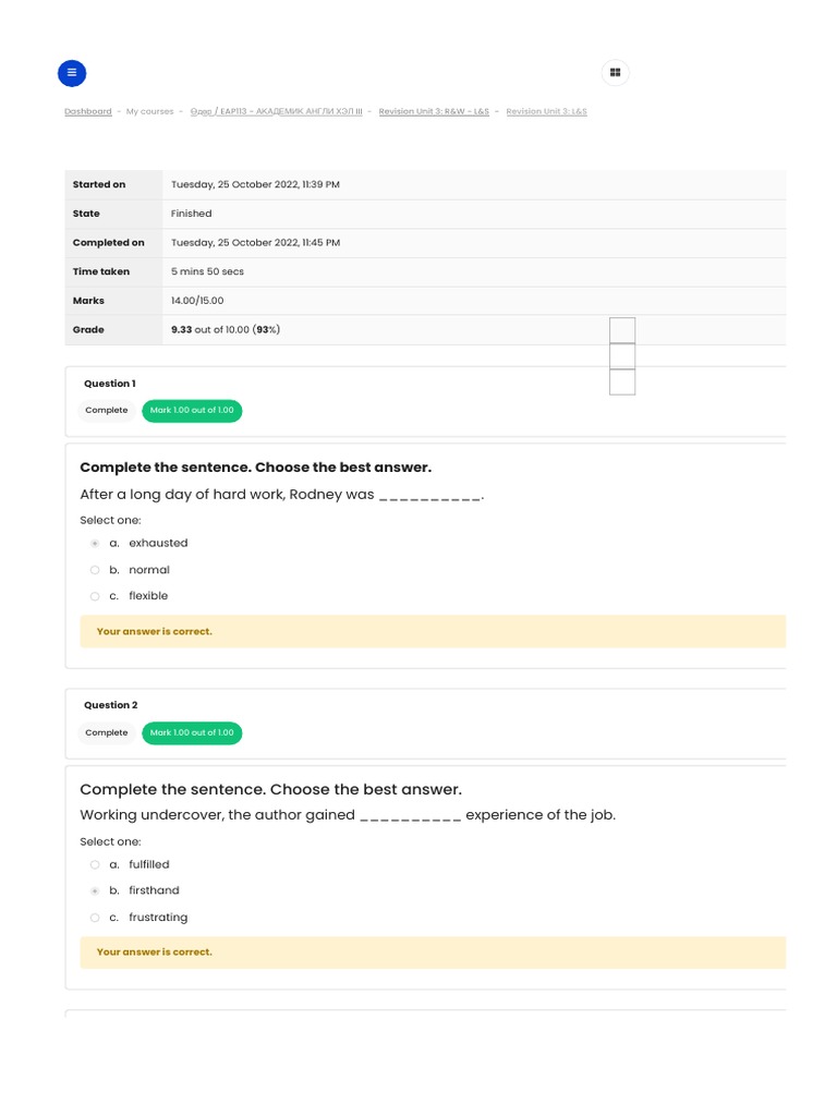 Revision Unit 3 - L&S - Attempt Review | PDF | Economies | Labor