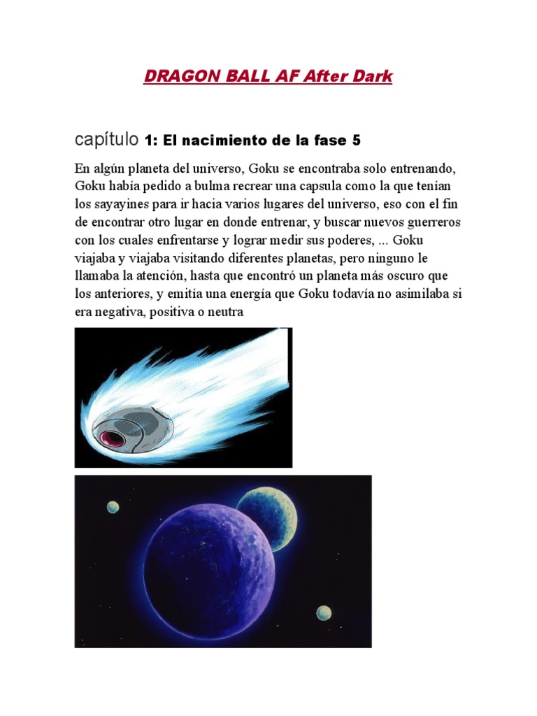 DRAGON BALL AF After Dark | PDF | esfera del dragón