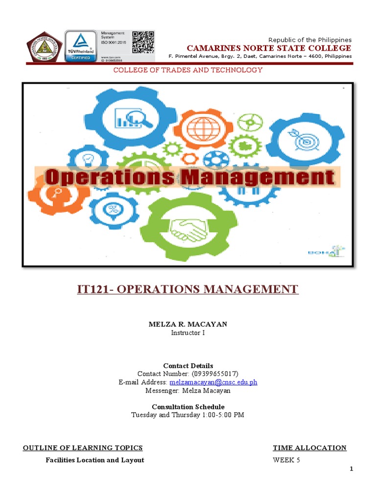 Facilities Location and Layout | PDF | Economies | Business