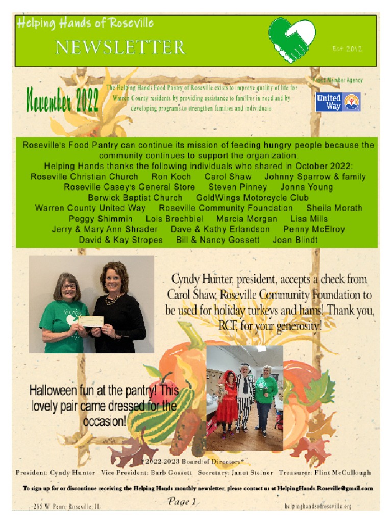 November 2022 Newsletter | PDF